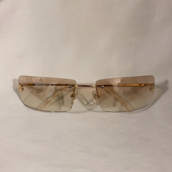 Versace | Accessories | Rare Vintage Versace Glasses Rimless Medusa Mod ...
